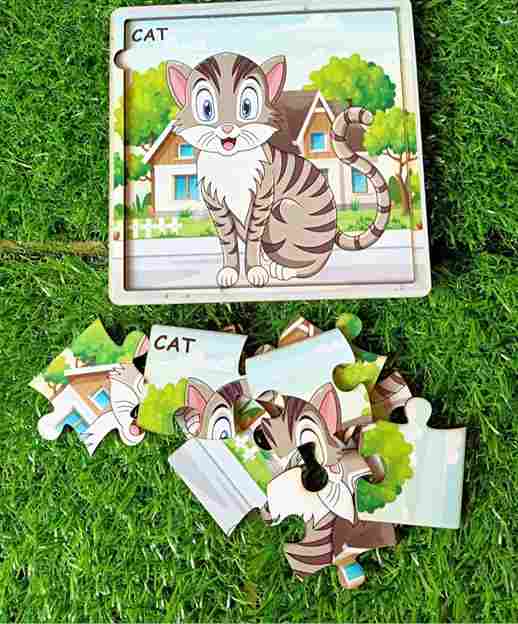 Cat 9 piece puzzle