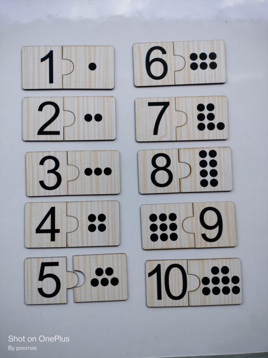 2 piece number and dot matching big