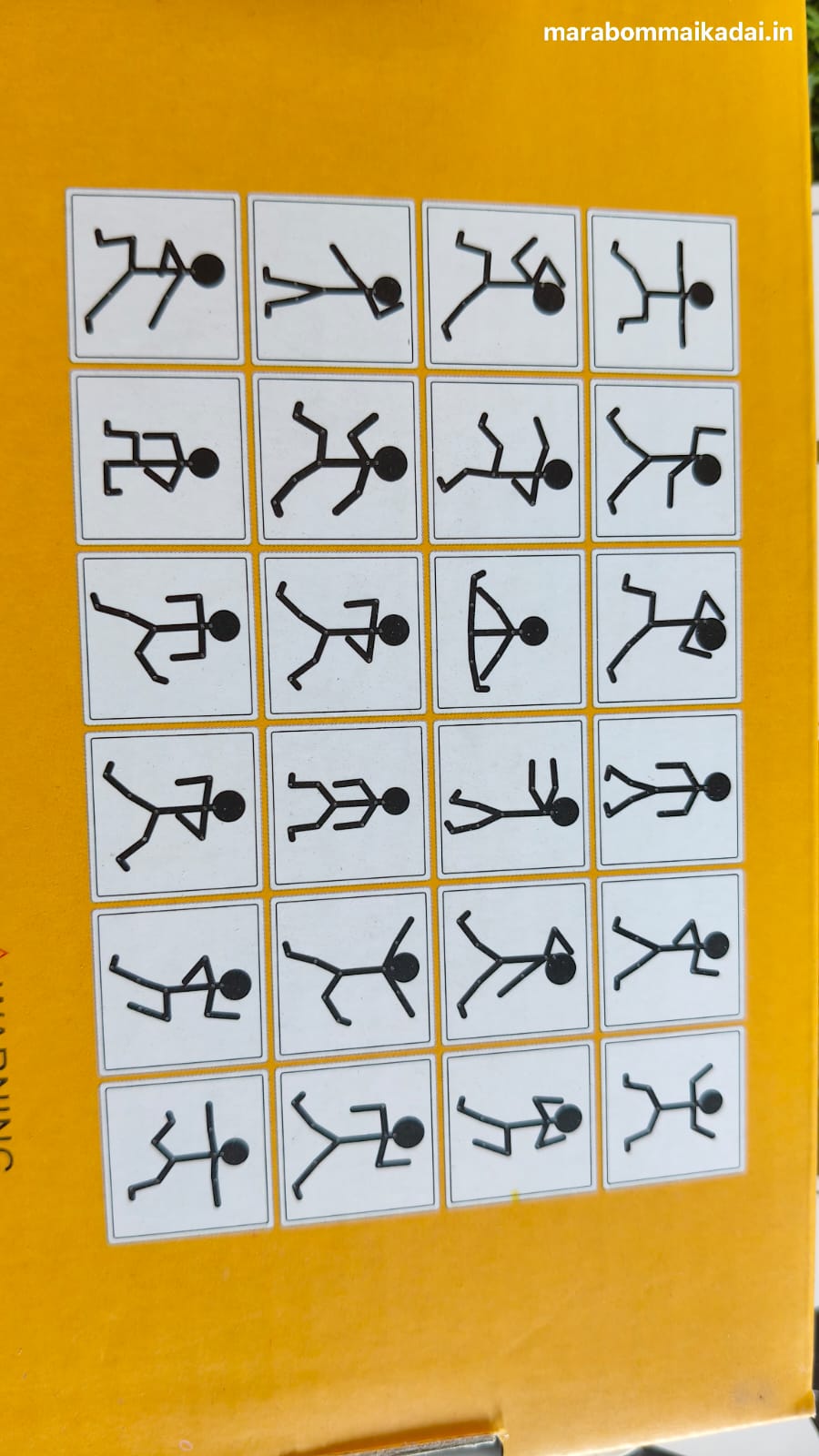 wooden stick man pattern game